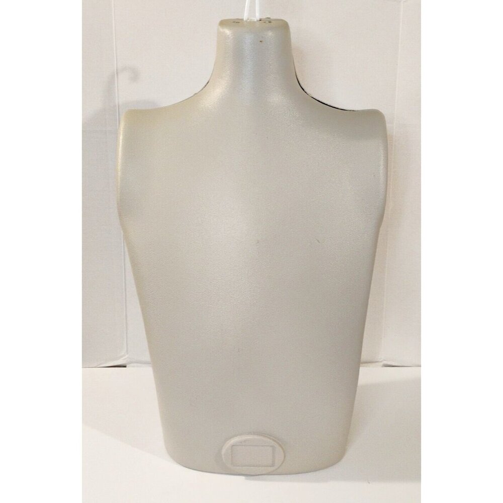 Male Torso Mannequin, Display Bust, 24" Chest, Gray - Gem